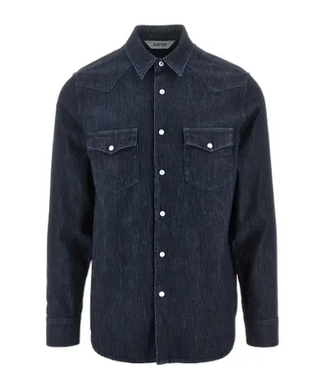 Aspesi Pointed Collar Long-sleeved Shirt