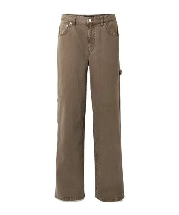 Tibi Mid-rise Tapered Jeans - Green