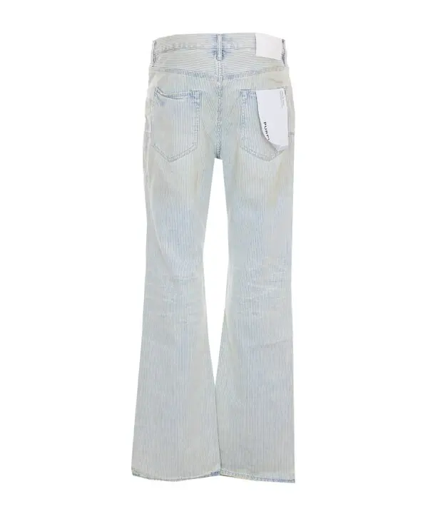 PURPLE BRAND Distressed Striped Jeans