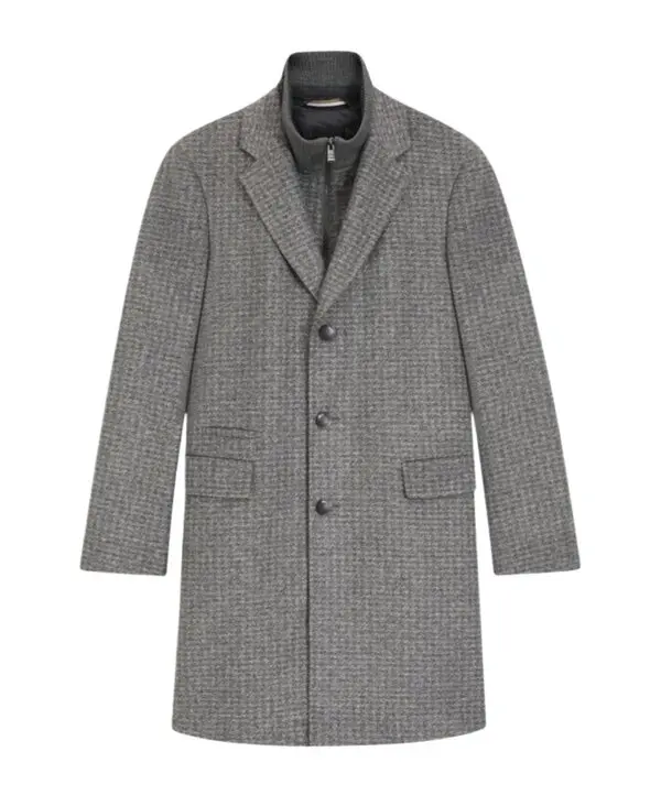 Hugo Boss Detachable Inner Coat - Gray Pattern