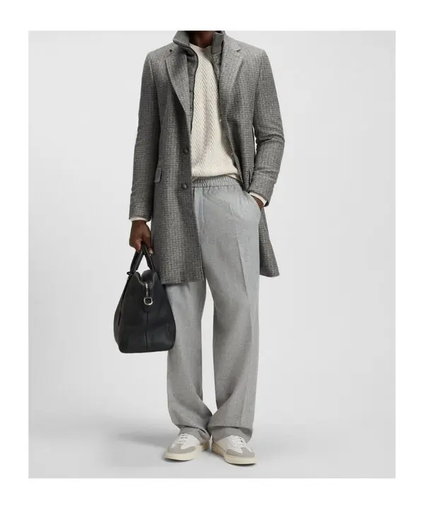 Hugo Boss Detachable Inner Coat - Gray Pattern