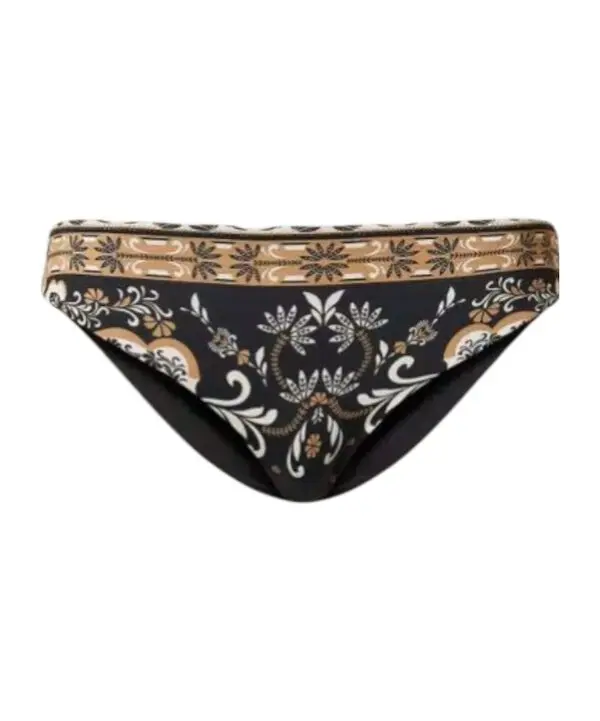 TWINSET Silk Scarf Printed Bikini Briefs - Black
