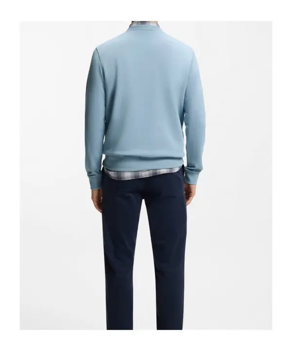 Hugo Boss Cotton-terry Sweatshirt With Logo Patch