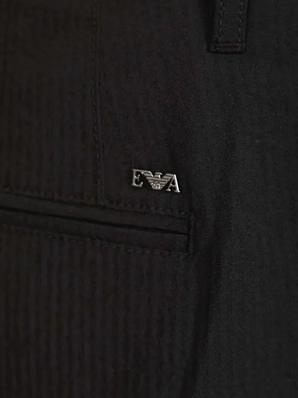 Emporio Armani Seersucker Tailored Pants