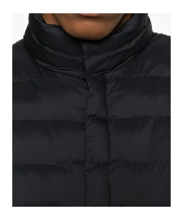 Herno Quilted High Neck Vest - Black