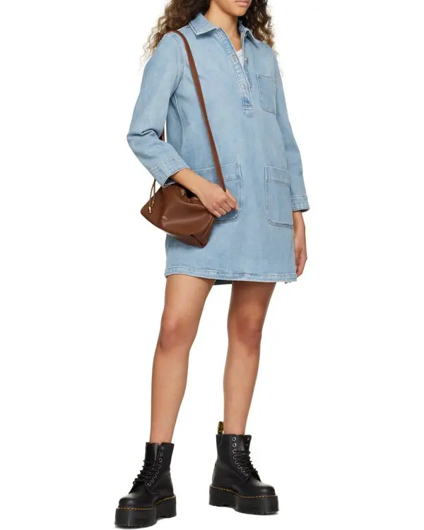 A.p.c. Ninon Mini Logo Embossed Shoulder Bag