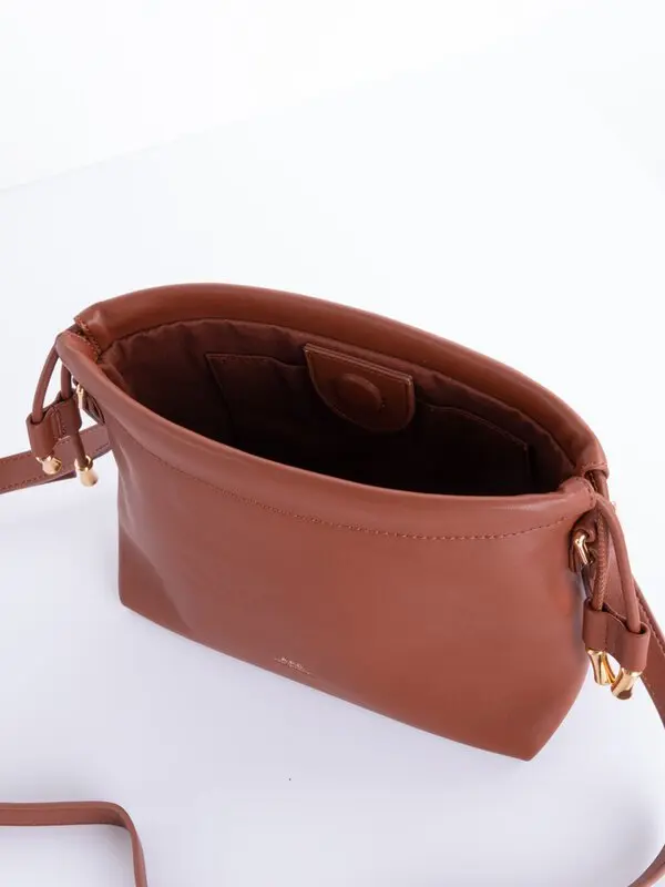 A.p.c. Ninon Mini Logo Embossed Shoulder Bag