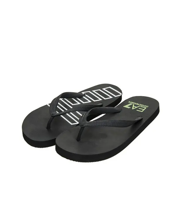 EA7 Logo Detail Flip Flops