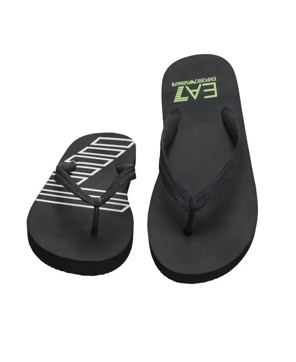 EA7 Logo Detail Flip Flops