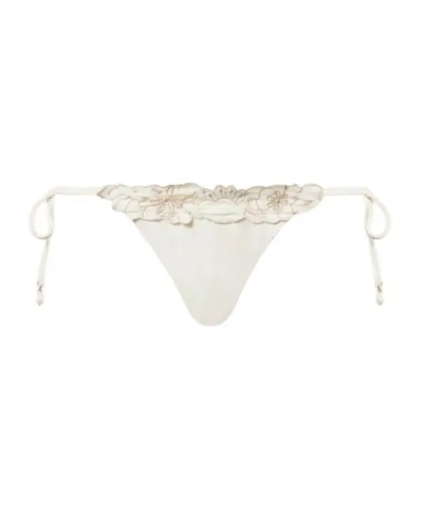 TWINSET Floral-embroidered Bottoms - White