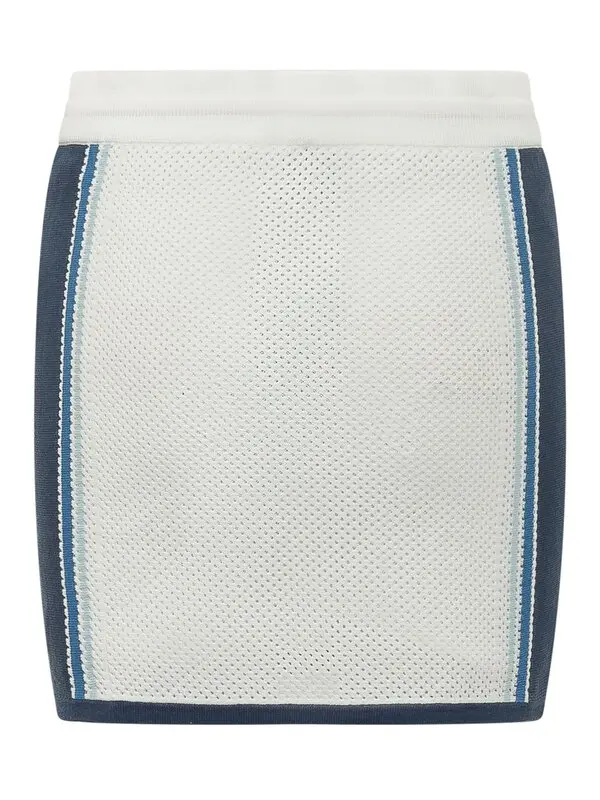 Casablanca Drawstring Mesh Mini Skirt