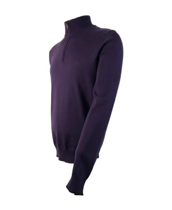 Hugo Boss Quarter Zip Stand Neck Sweater
