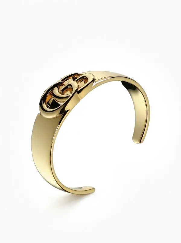 Gucci Gg Marmont Cuff Bracelet - Golden