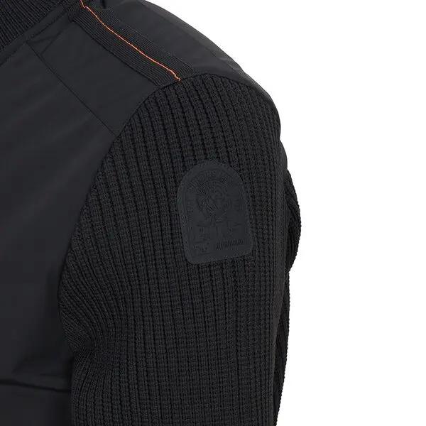 PARAJUMPERS Long-sleeved Casual Jacket With Stand-up Collar And Zipper Closure - Black