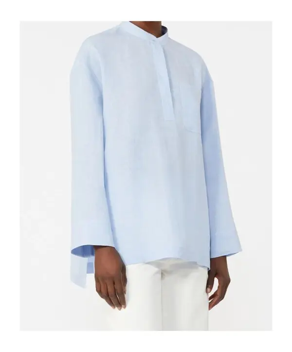 Max Mara Cantico Mandarin Collar Shirt With Pocket