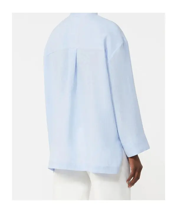 Max Mara Cantico Mandarin Collar Shirt With Pocket