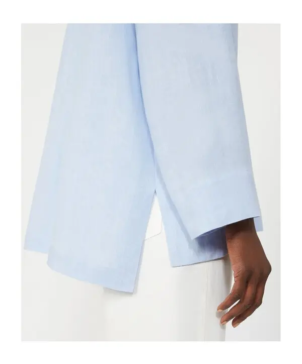 Max Mara Cantico Mandarin Collar Shirt With Pocket