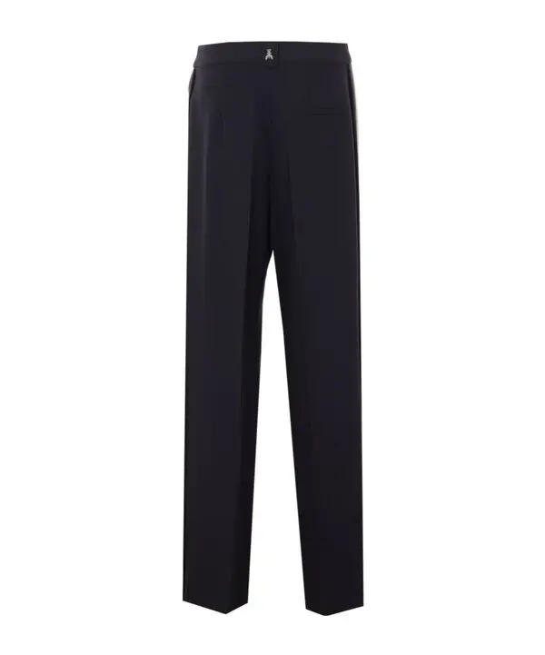 Patrizia Pepe Wide-leg Pants With Side Stripe Detail