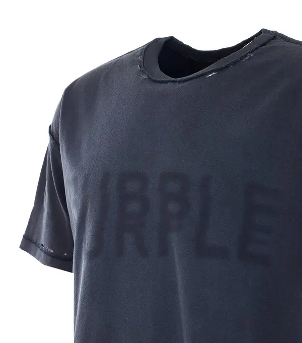 PURPLE BRAND Distressed Logo T-shirt