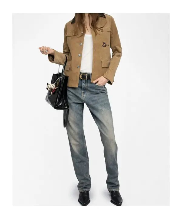 Zadig&Voltaire Veram Corduroy Embroidered Jacket