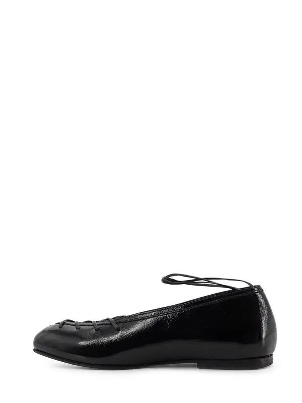 ALOHAS Bumi Lace-up Ballet Flats - Black