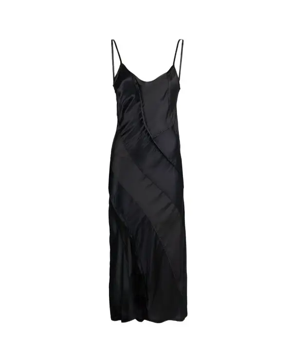 DIESEL® Asymmetric Panel Midi Dress - Black