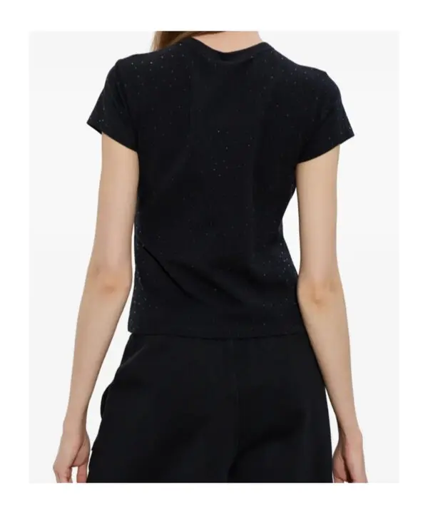 Alexander Wang Logo Baby Rhinestone T-shirt