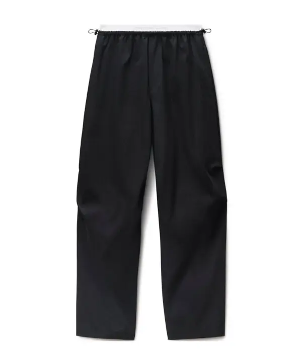 Alexander Wang Logo Elastic Waist Pants - Black