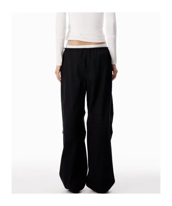 Alexander Wang Logo Elastic Waist Pants - Black