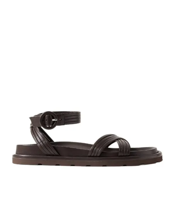 GIANVITO ROSSI Leather Ankle Strap Sandals