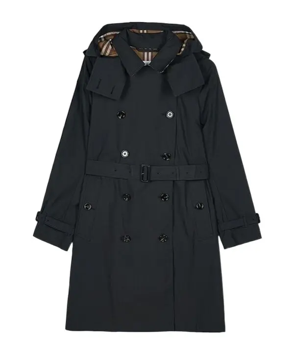 Burberry Telford Hooded Windbreaker - Black