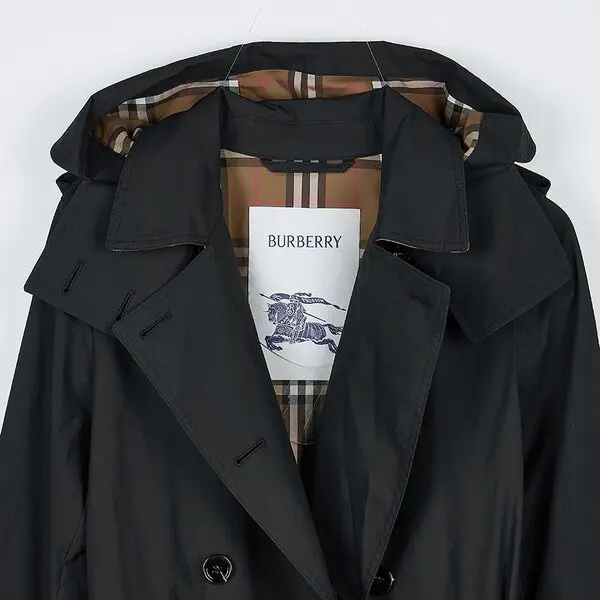 Burberry Telford Hooded Windbreaker - Black