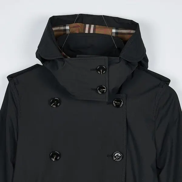 Burberry Telford Hooded Windbreaker - Black