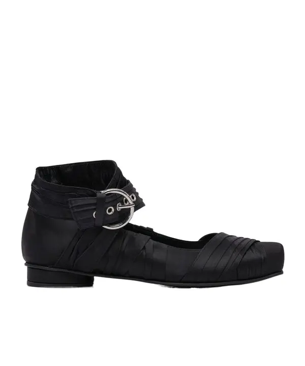 ALOHAS Volant Ballet Flats - Black