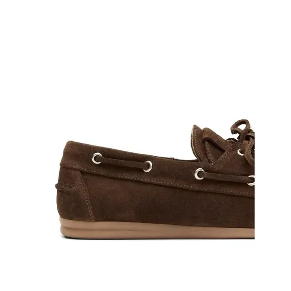 ALOHAS Rowan Suede Lace-up Loafers - Brown