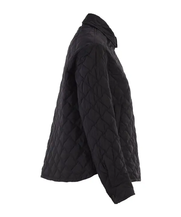 Herno Diamond Quilted Button-up Jacket - Black