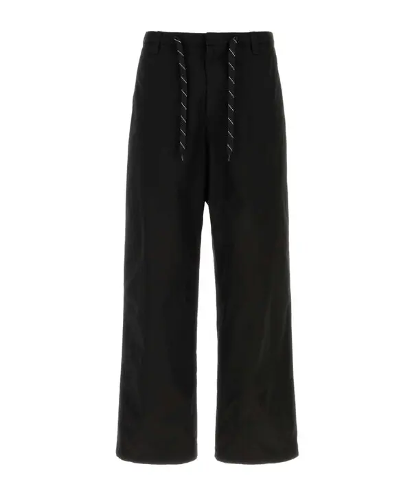 Balenciaga Large-fit Chino Pants - Black