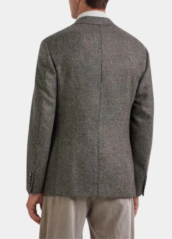 Canali Single-breasted Coat With Notched Lapel