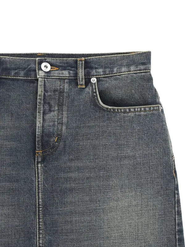 Dior Denim Miniskirt With Cd Signature
