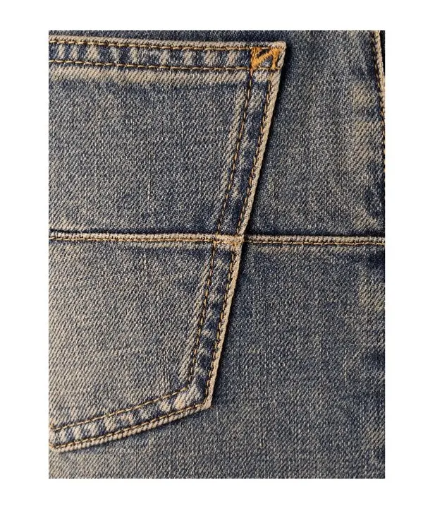 Dior Denim Miniskirt With Cd Signature