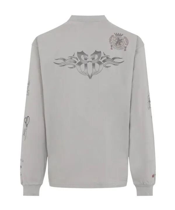 Balenciaga Rose Printed Crewneck Sweatshirt