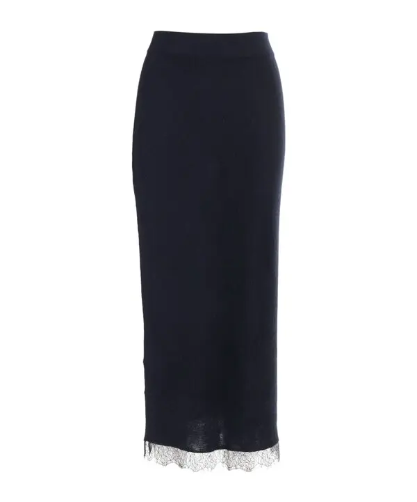Arch4 Lace Trim Knitted Skirt
