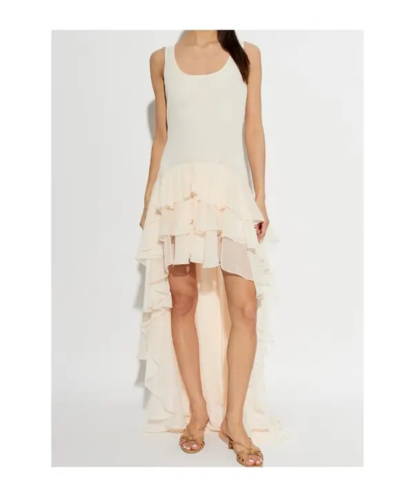 ROTATE BY BIRGER CHRISTENSEN Tiered Ruffle Dress