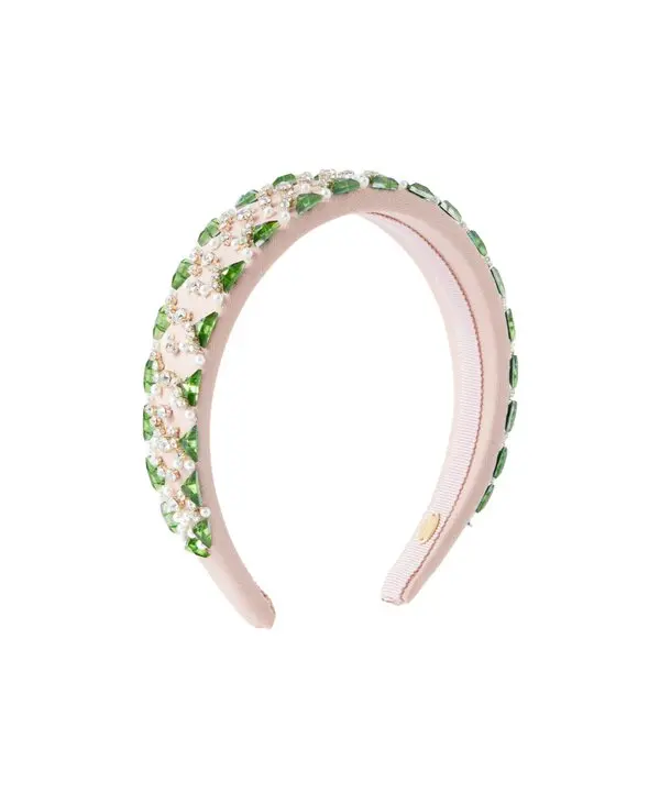 Valentino Garavani Embellished Wool And Silk-blend Headband - Yellow