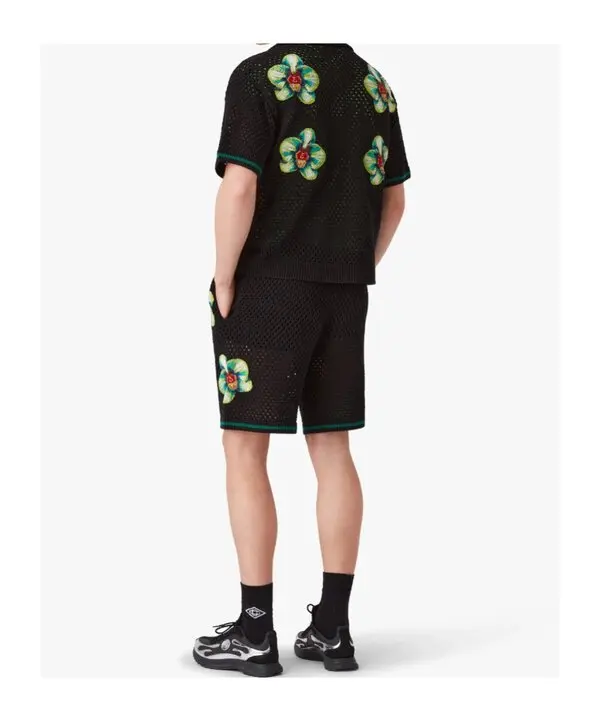 Casablanca Embroidered Knit Shorts