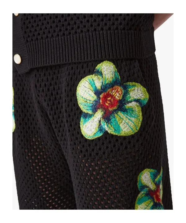 Casablanca Embroidered Knit Shorts