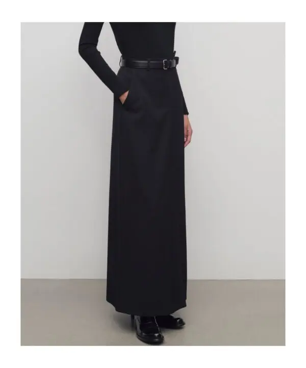THE ROW Roux Belt-loops Maxi Skirt - Black