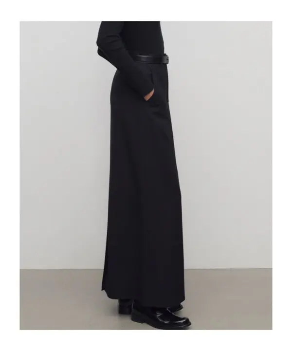 THE ROW Roux Belt-loops Maxi Skirt - Black