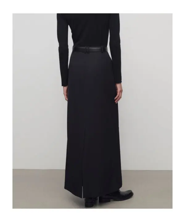 THE ROW Roux Belt-loops Maxi Skirt - Black