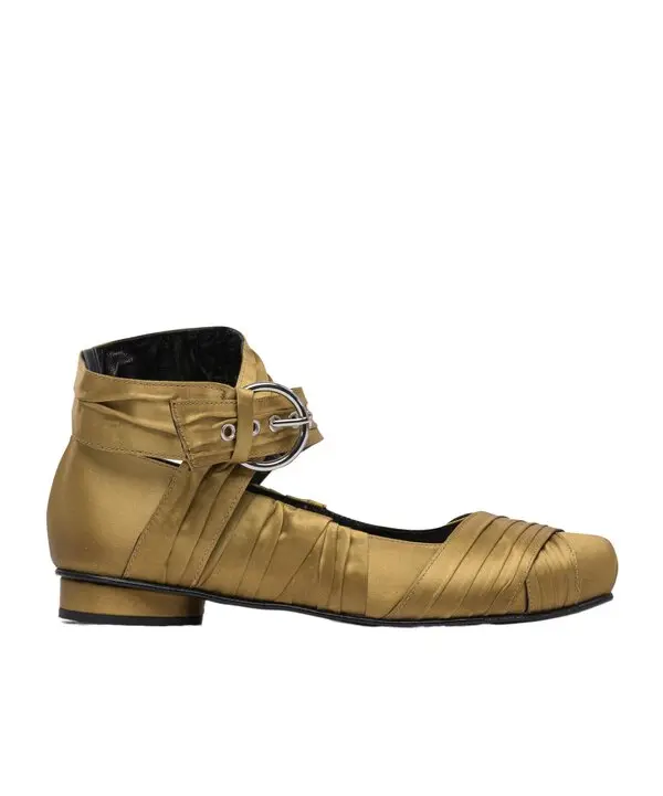 ALOHAS Volant Ballet Flats - Golden